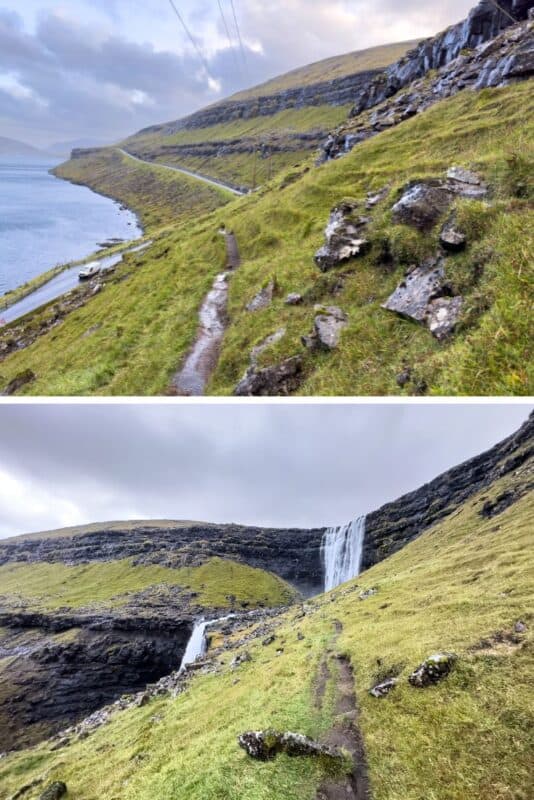Fossá waterfall (Most Famous Faroe Islands Waterfall) - Avenly Lane Travel