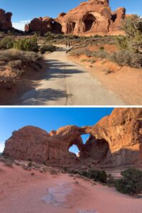 Double Arch Trail in Arches Nat Park (Low effort, high payoff hike ...